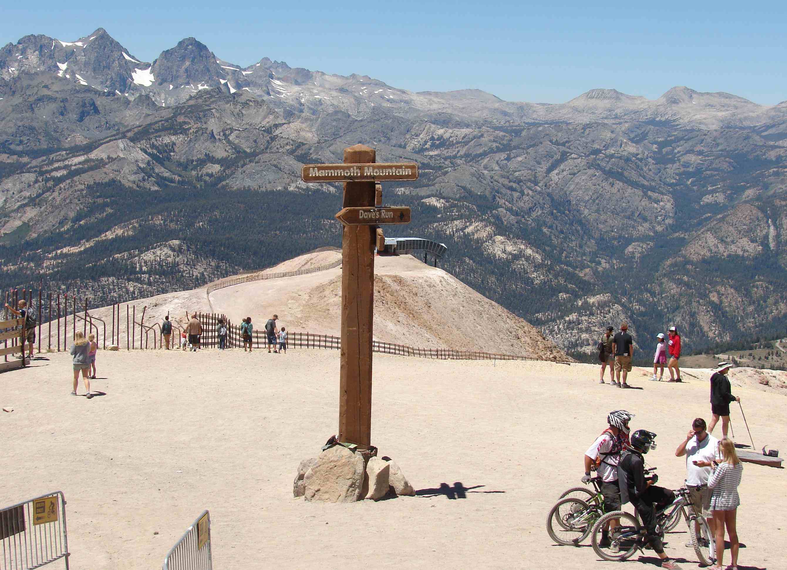 The summit cam at Mammoth showing the difference between opening week ...